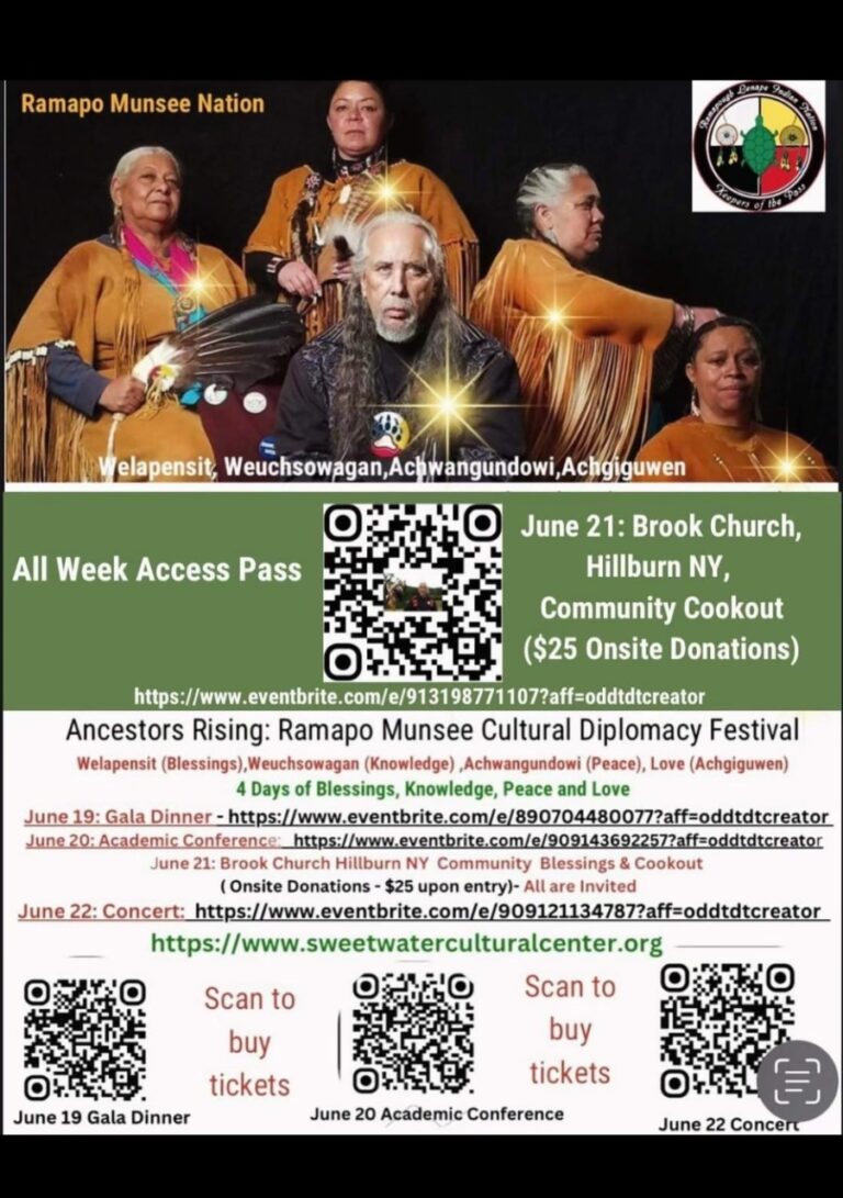 Ancestors Rising: Ramapo Munsee Cultural Diplomacy Festival - Center ...